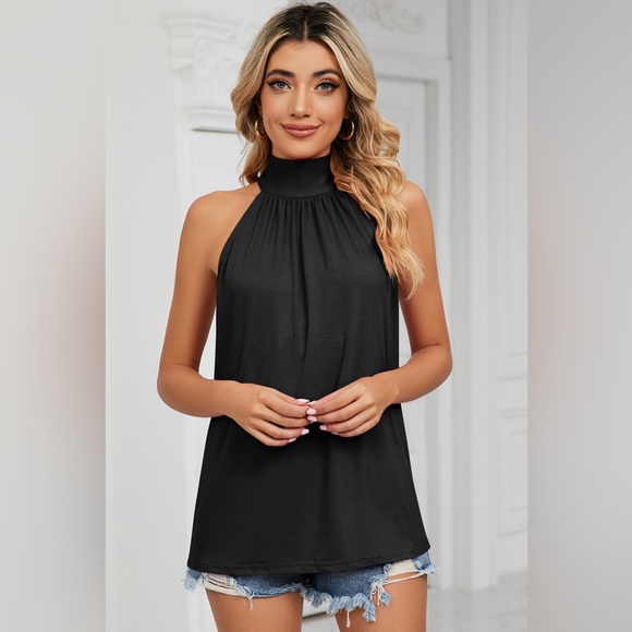 Tops | Tied Grecian Neck Tank | Poshmark